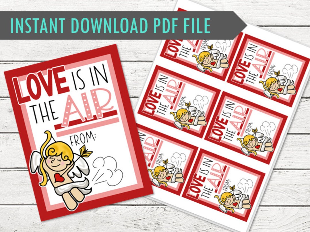 Cute Cupid Valentines Day Gift Tag - Happy Valentines Day! - Great for ...
