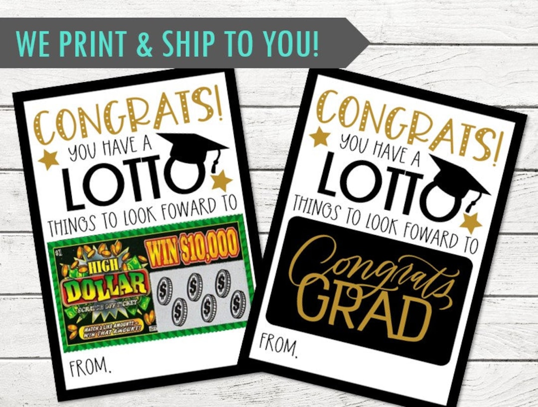 Awesome Lotto Graduation Gift Tag - Happy Graduation! - Great for ...