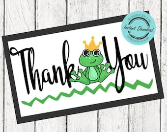 Thank You Card Frog - Etsy