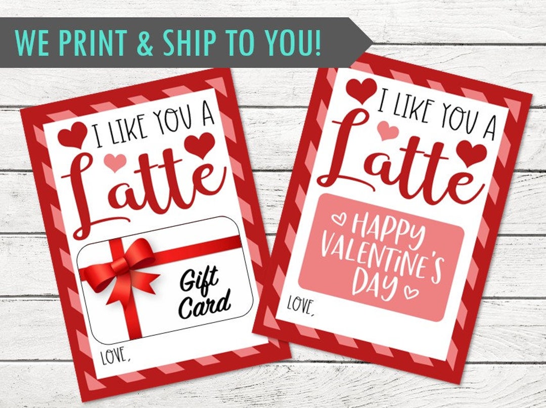 Latte Valentines Gift Tag - Happy Valentines Day! - Great for Gift ...