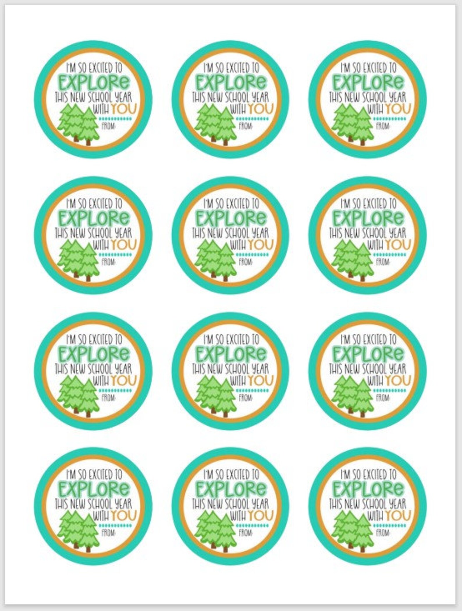 Cute Adventure Welcome Stickers Back to School Adventure - Etsy