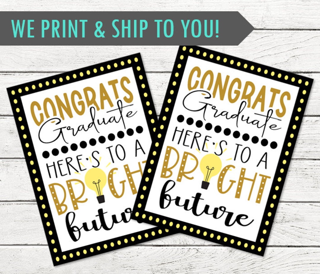 Awesome Bright Graduation Gift Tag - Happy Graduation! - Great for Gift ...