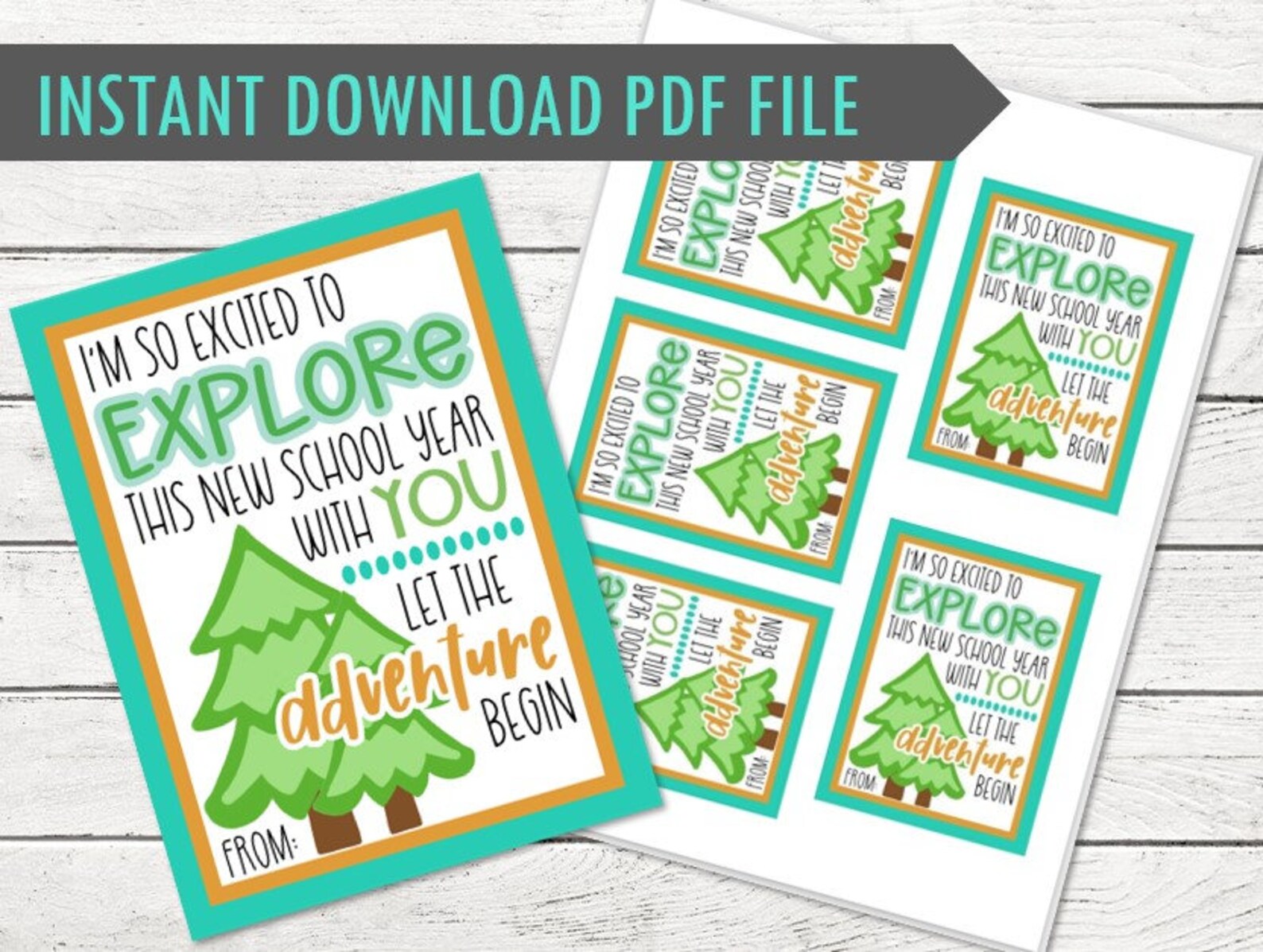 Cute Adventure Teachers Welcome Tag Back to School Adventure - Etsy