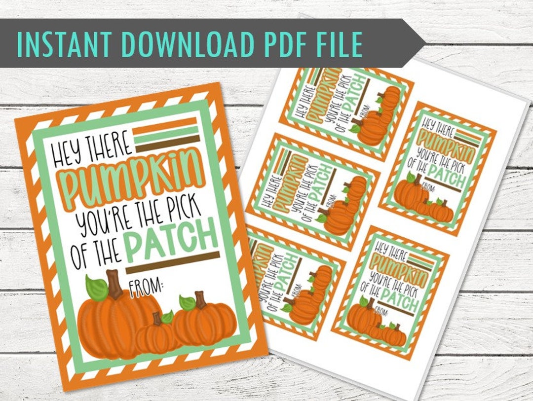 Cute Fall Pumpkin Gift Tag - Happy Fall Ya'll! - Great for Gift Bags or ...