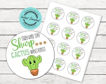 Study Hard Stickers - Etsy