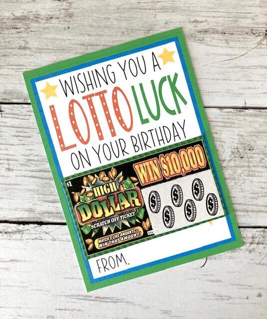 Fun Lotto Birthday Gift Tag Happy Birthday Great for - Etsy