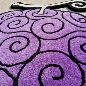 Devil Fruit Tufted Rug, Anime Custom Rug, Popular Cartoon Soft Rug ...