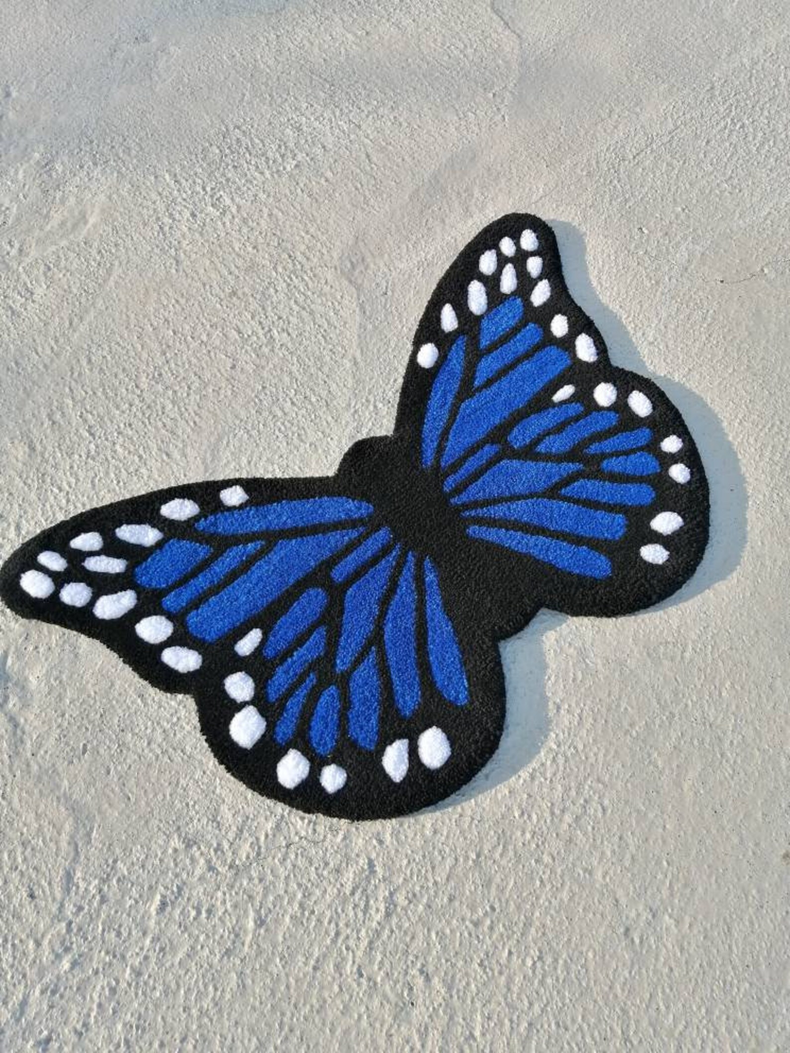 Butterfly Tufted Rug Handmade Butterfly Shaped Rug for - Etsy