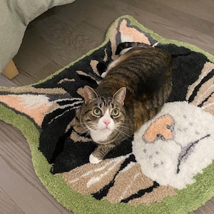 Custom Pet Portrait Rug, Personalized Pet Rug, Custom Dog Portrait ...