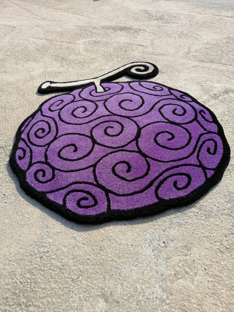 Devil Fruit Tufted Rug, Anime Custom Rug, Popular Cartoon Soft Rug ...