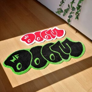 MF Doom Custom Tufted Rug, Doom Handmade Decorative Tufted Rug, Logo ...