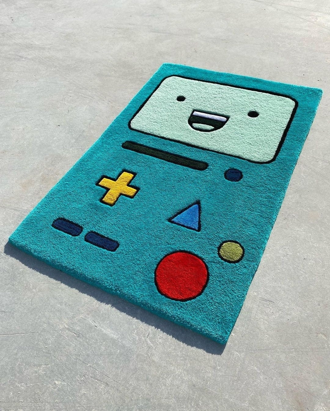 BMO Tufted Rug, Handmade Cartoon Carpet, Character Home Decor Rug for ...