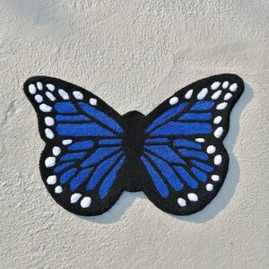 Butterfly Tufted Rug, Handmade Butterfly Shaped Rug for Bedroom,living ...