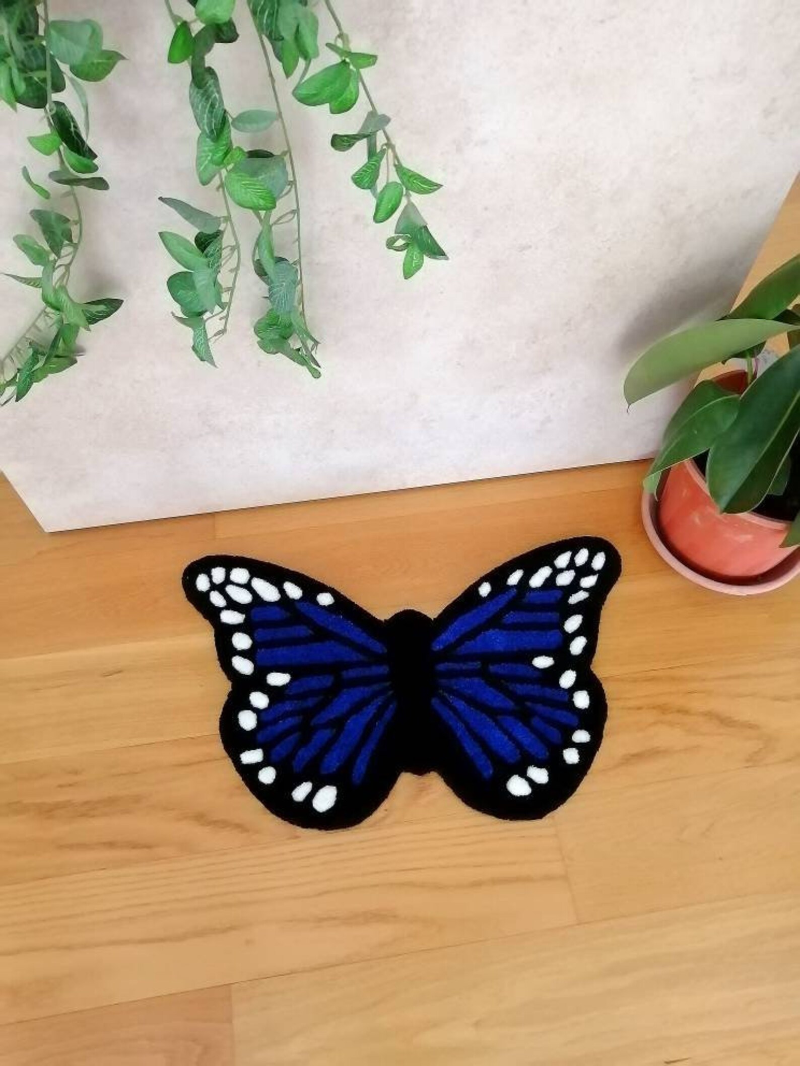 Butterfly Tufted Rug Handmade Butterfly Shaped Rug for - Etsy