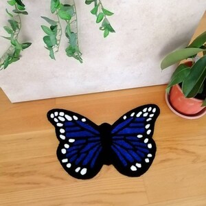 Butterfly Tufted Rug Handmade Butterfly Shaped Rug for - Etsy