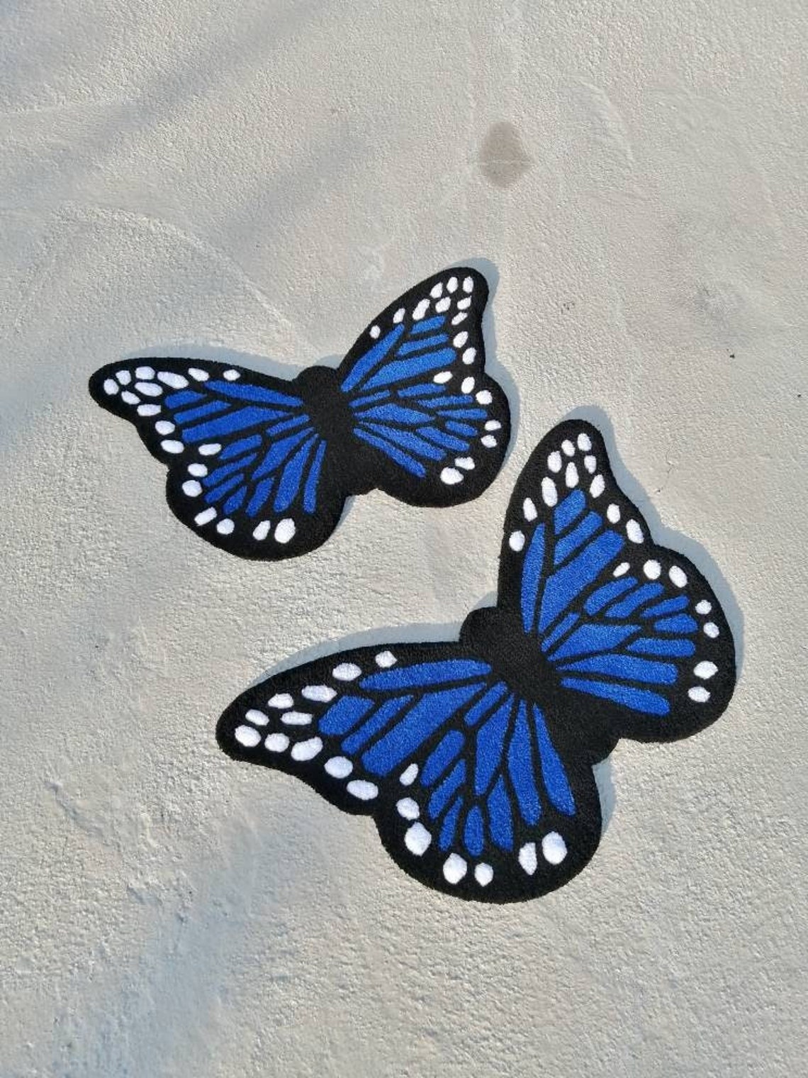 Butterfly Tufted Rug Handmade Butterfly Shaped Rug for - Etsy