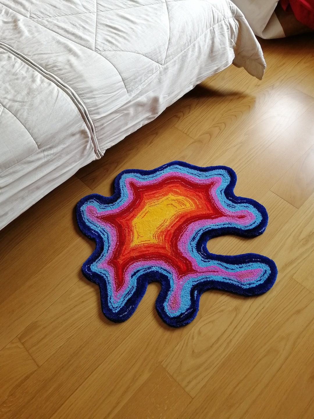 Abstract Tufted Custom Rug, Melted Area Rug for Bedroom,livingroom ...