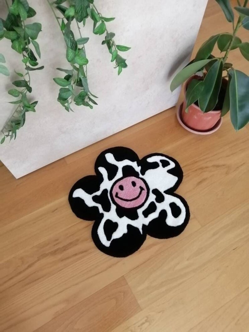 Flower Shaped Handmade Rug Custom Tufted Rug for Bedroom - Etsy