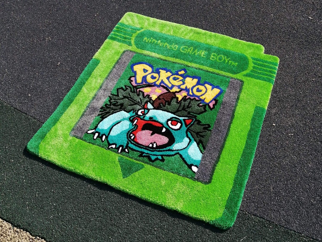 Videogames Custom Tufted Rug, Venasaur Art Carpet, Pokemon Gift Decor ...