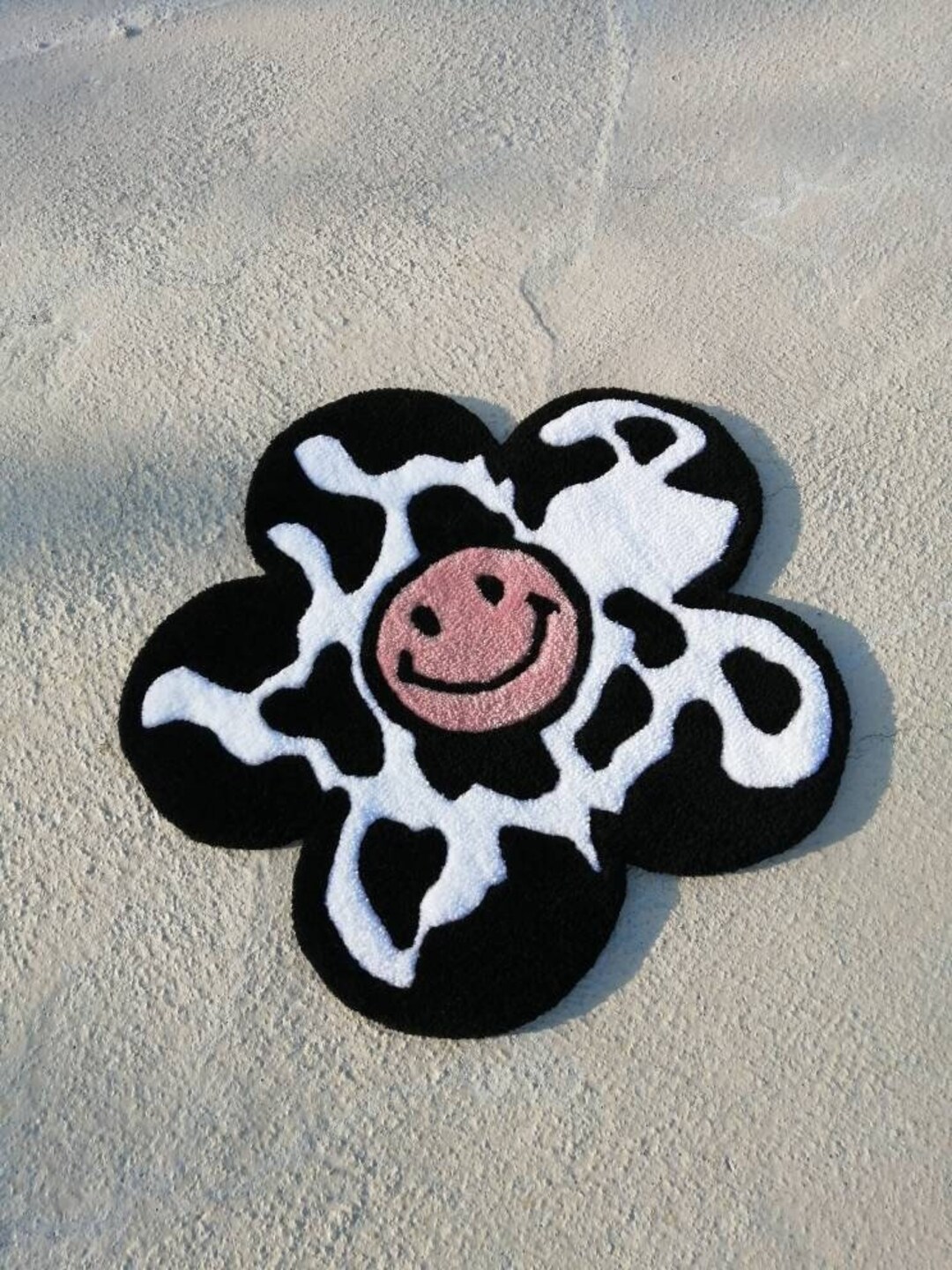 Flower Shaped Handmade Rug, Custom Tufted Rug for Bedroom, Living Room ...