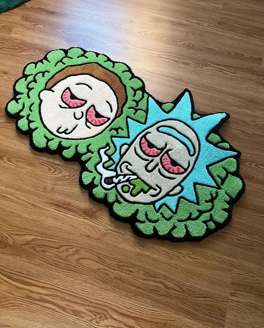 Character Custom Tufted Rug, Cartoon Decorative Area Rug, Smoke ...