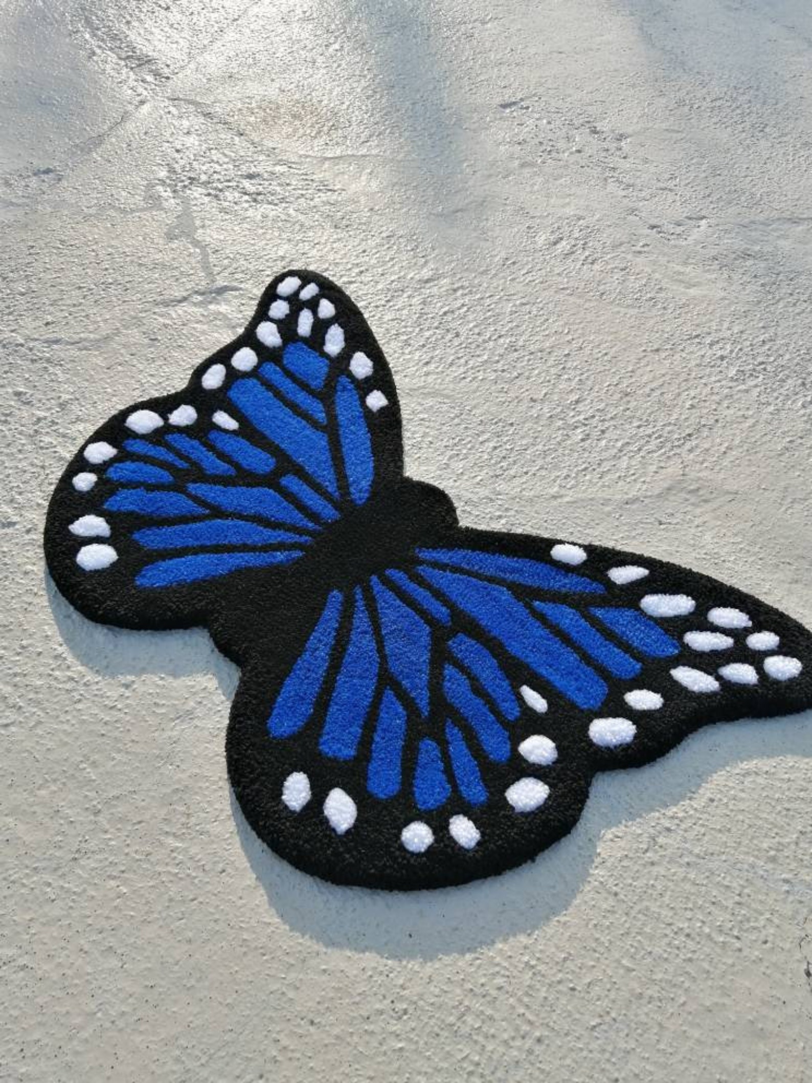 Butterfly Tufted Rug Handmade Butterfly Shaped Rug for - Etsy