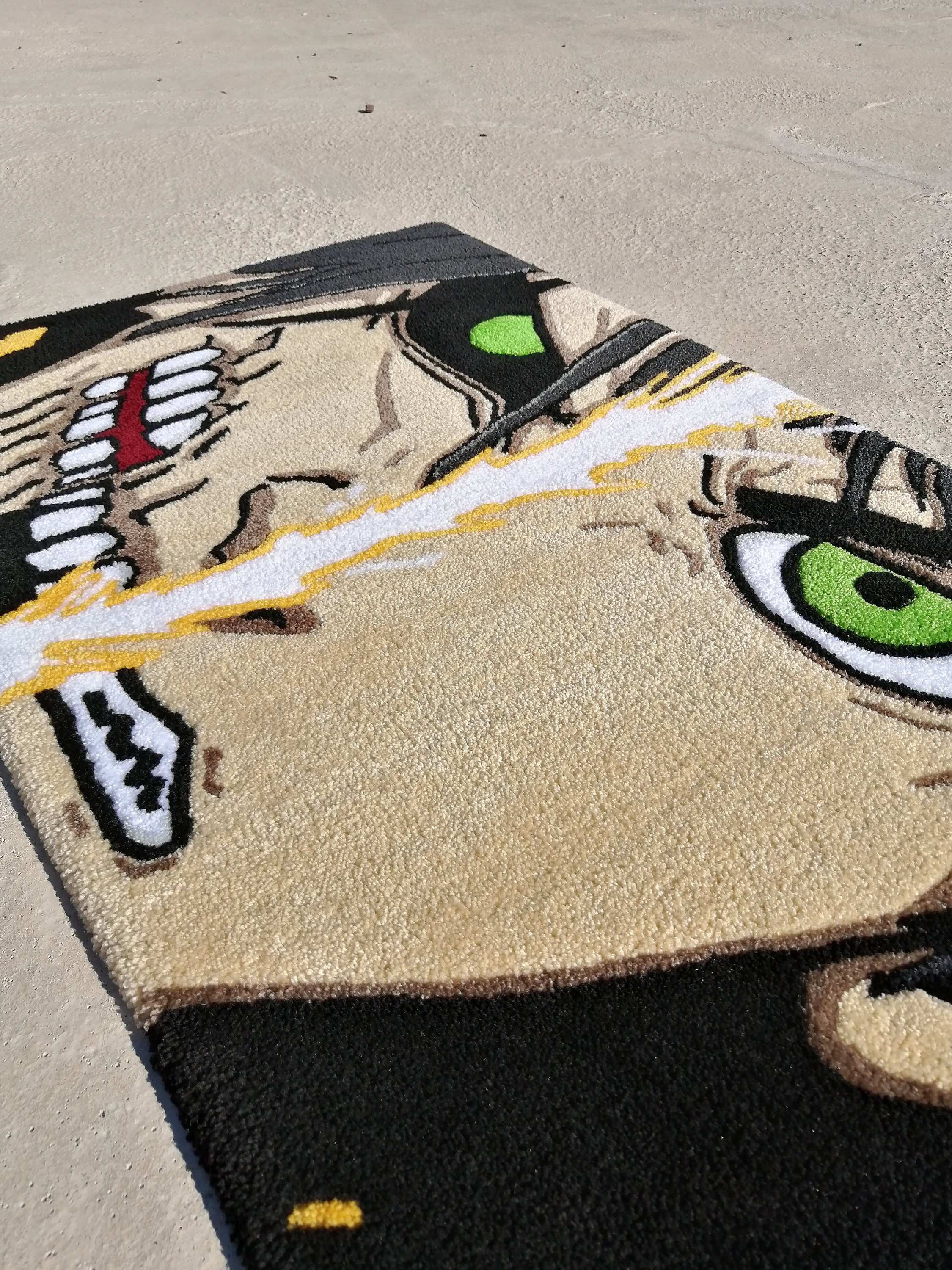 Custom Tufted Rug Eren Yeager Anime Rug Aot Aesthetic Custom - Etsy
