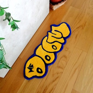 MF Doom Custom Tufted Rug, Doom Handmade Decorative Tufted Rug, Logo ...