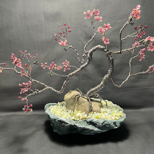 Wire Bonsai Tree Cherry - Etsy
