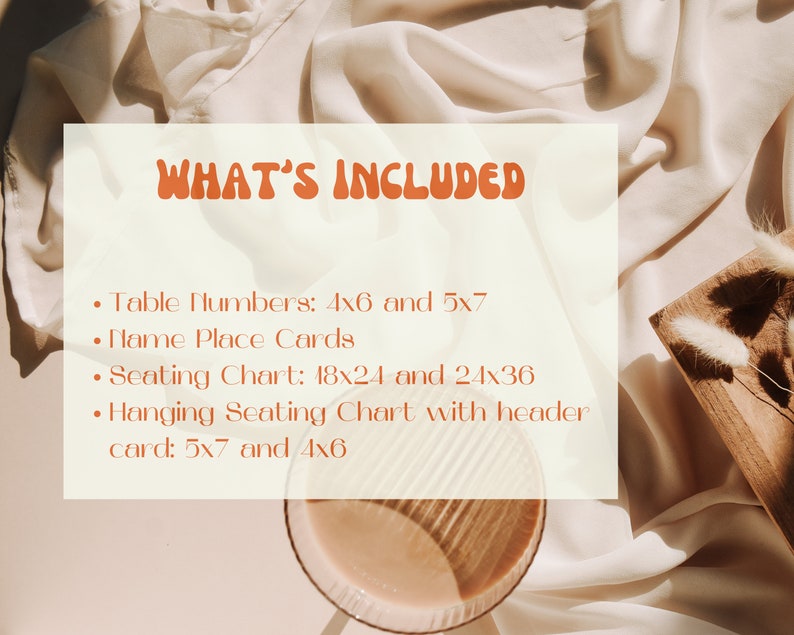 Groovy Table Signage Bundle 70s Place Cards Folded and Flat - Etsy