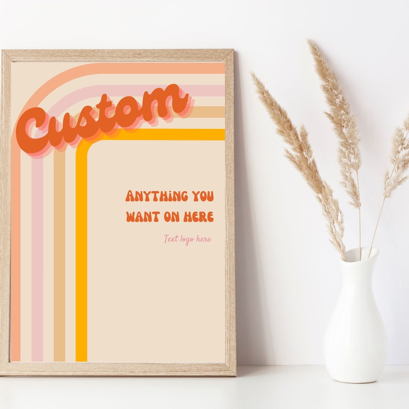 70s Style Wedding Signs - Etsy