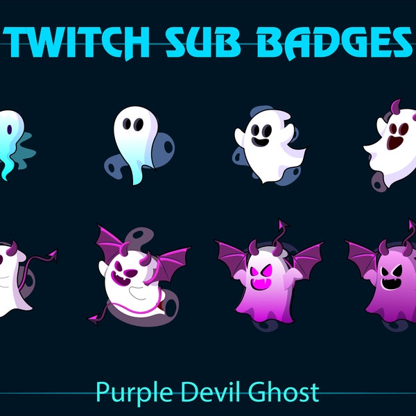 Ghost Twitch Sub Badge - Etsy