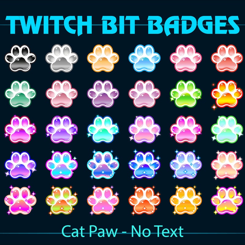 Neon Cat and Dog Paw - Etsy