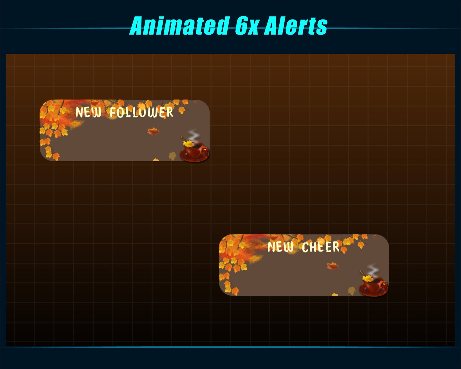 Animated Twitch Alerts Autumn Falling Leaves, Animated Falling Red ...