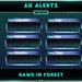 Animated Twitch Overlay Package Hawk in Light Forest, Animated Stream ...