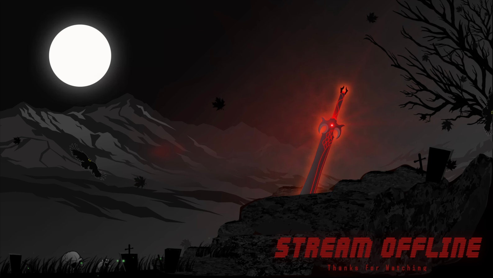 ANIMATED Dead Hill Twitch Stream Overlay Package / Autumn Dead Hill ...
