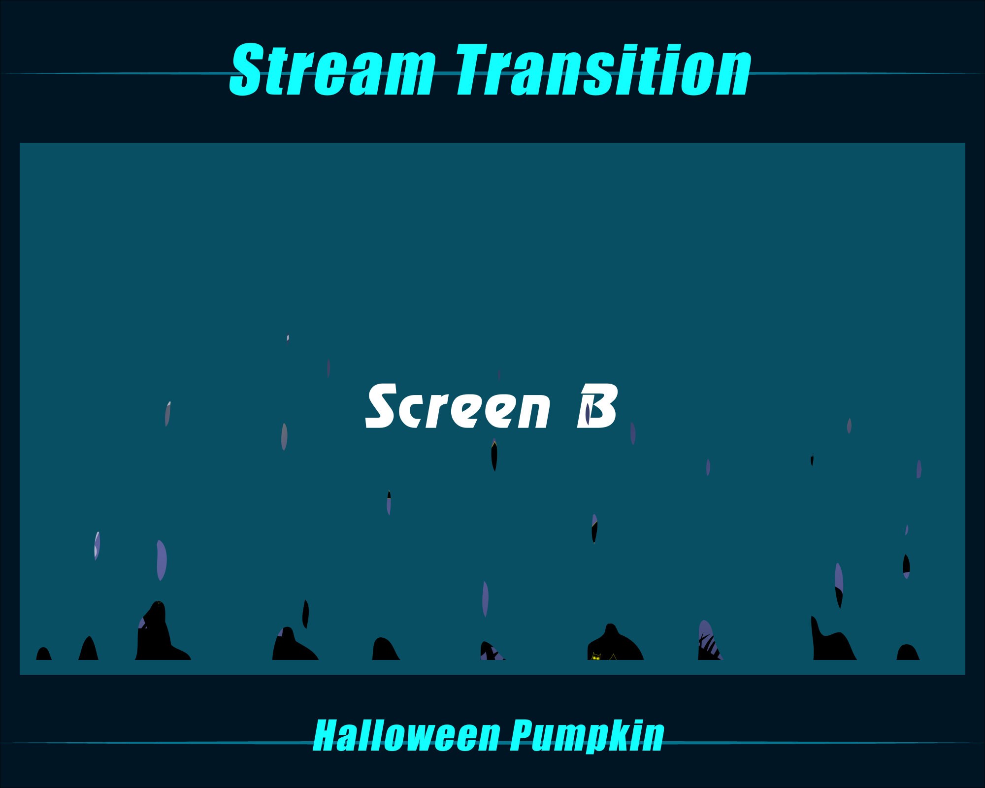 Shaking Pumpkin Twitch Transition / Halloween Twitch Animated Stinger ...