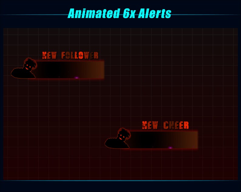 Halloween Bloody Killer Animated Stream Alert, Horror Broken Glass ...