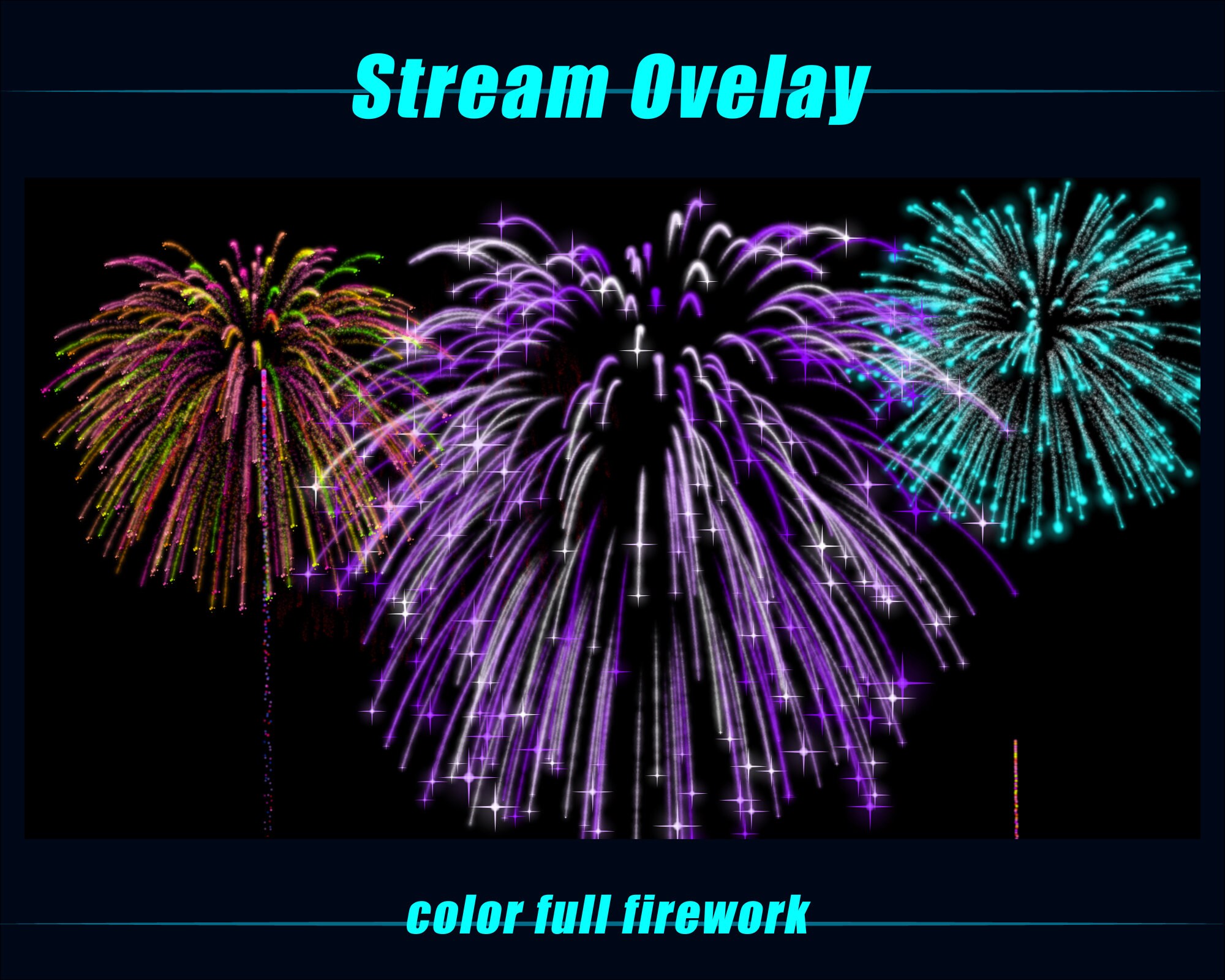 Firework Shooting Overlay, Party Confetti Shooting Overlays, Animated ...