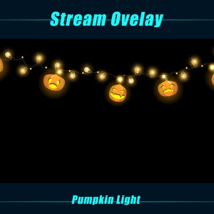 Halloween Animated Twitch Stream Decoration, Halloween Pumpkin Light ...