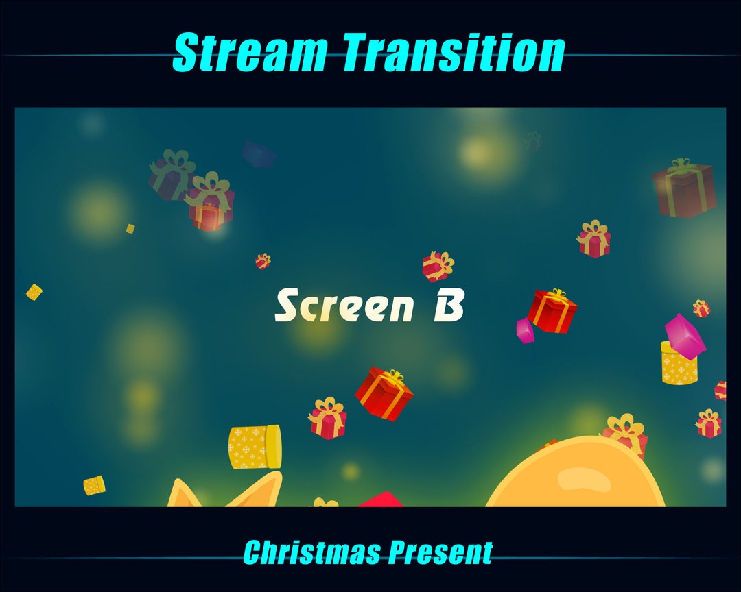 Falling Xmas Gift Boxes Animated Stream Stinger, Falling Christmas ...