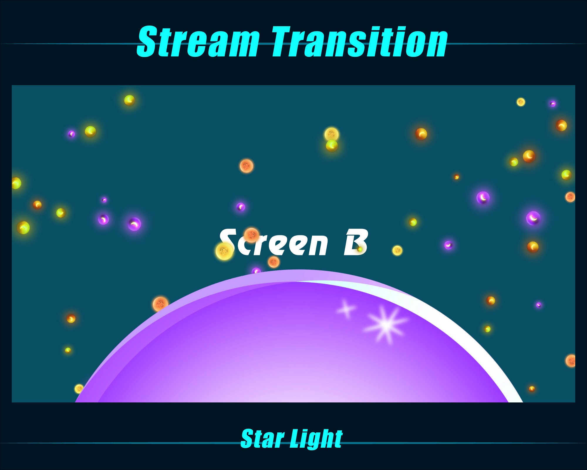 Animated Twitch Transition Stinger, Falling Star Light Transition ...