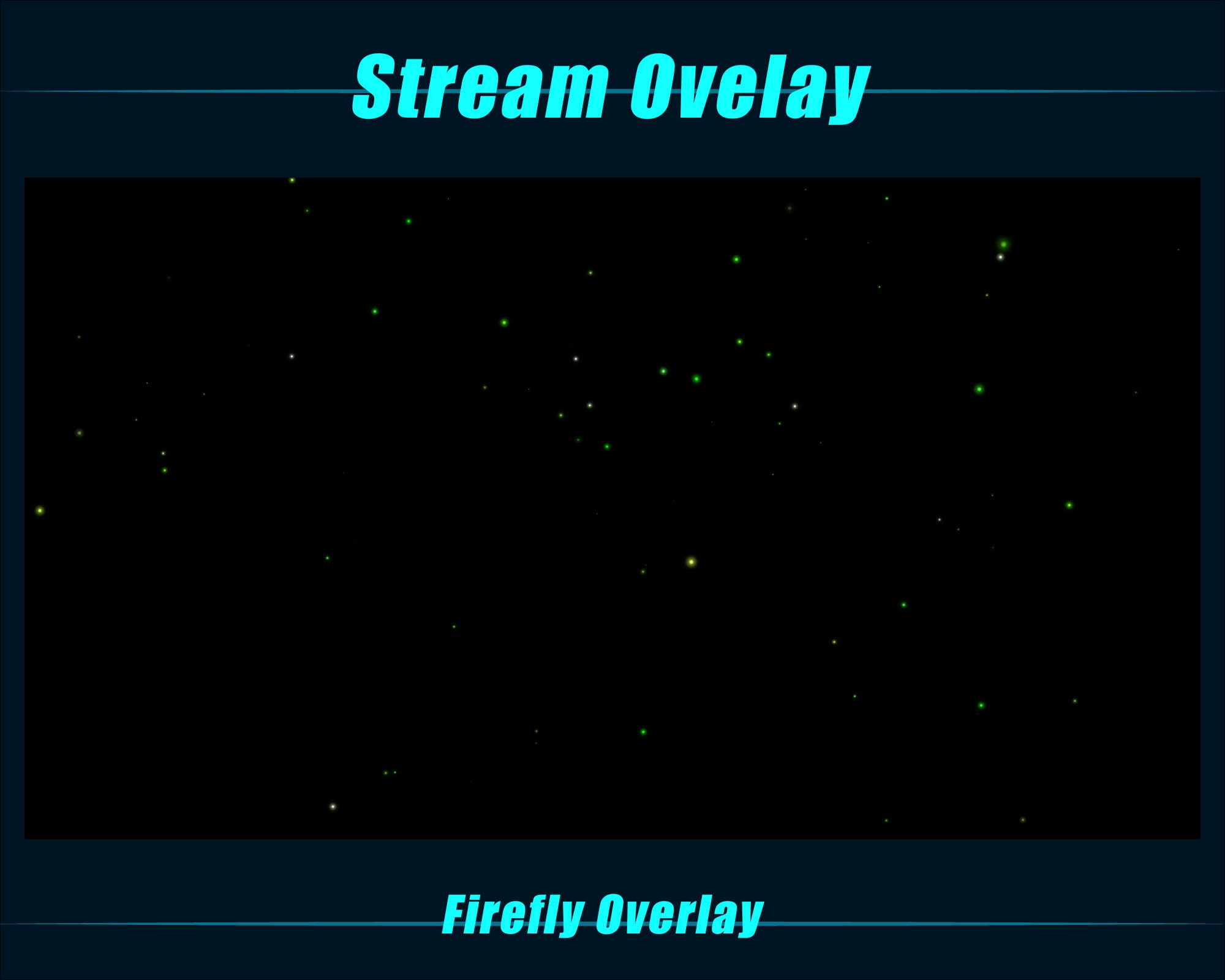 Animated Firefly Twitch Overlays / Firefly Twitch Stream - Etsy
