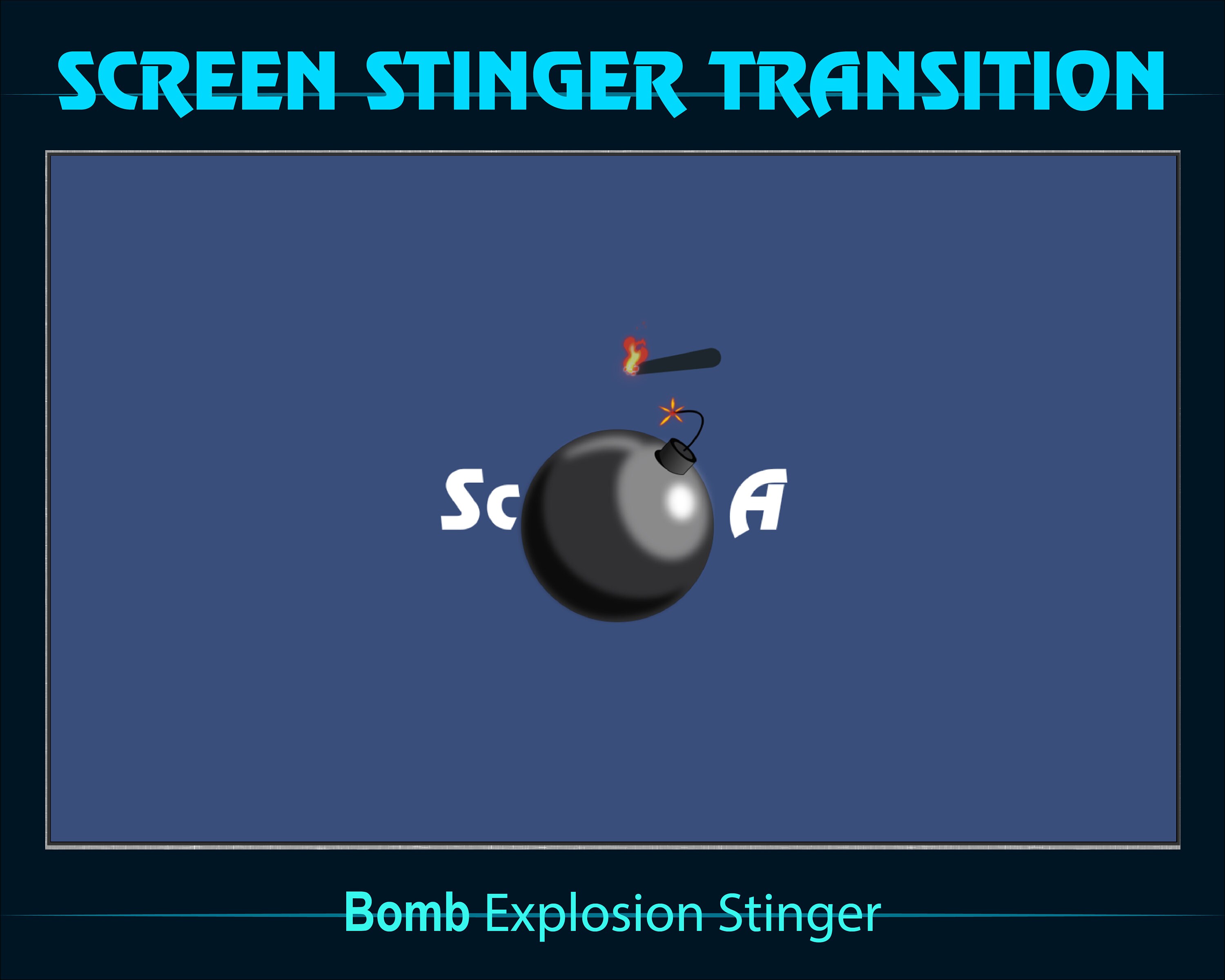Animated Bomb Explosion Twitch Stinger Transition / Animated Bomb ...