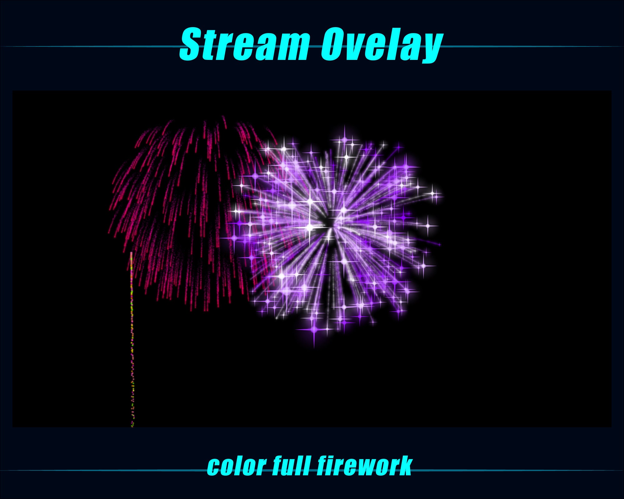Firework Shooting Overlay, Party Confetti Shooting Overlays, Animated ...