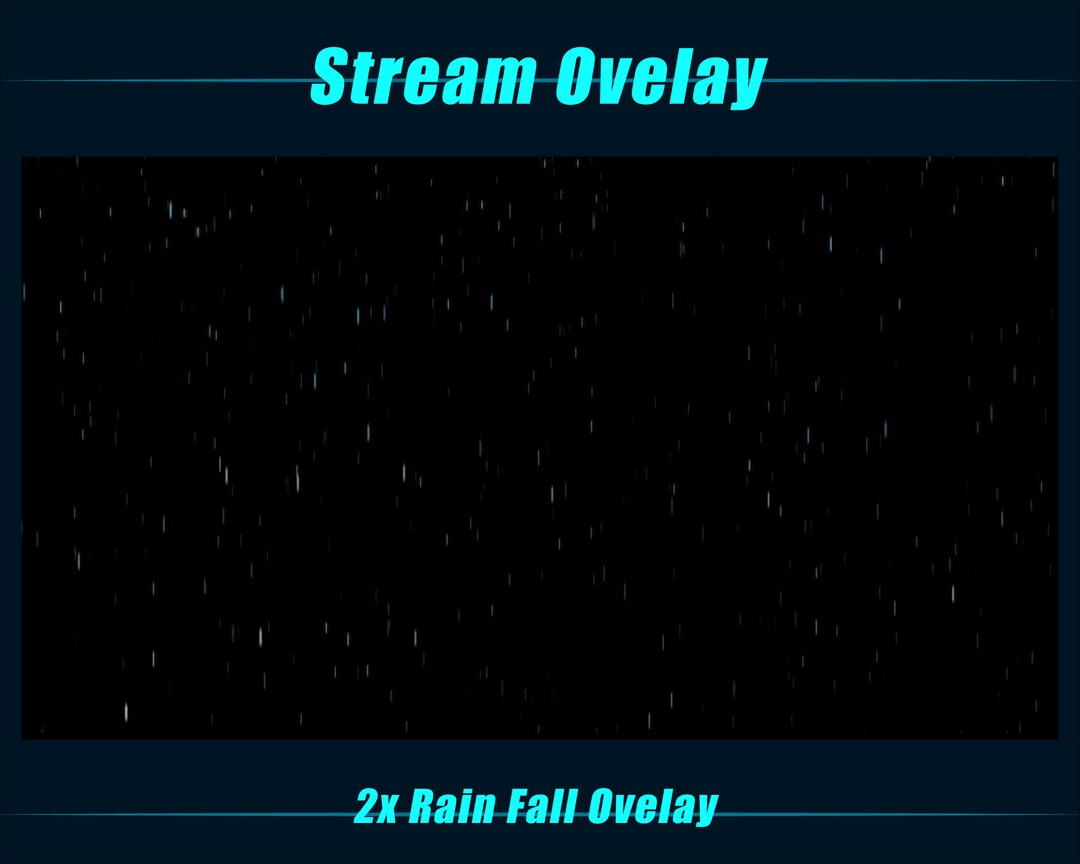 Animated Rain Falling Twitch Overlay / Animated Rain Drop Twitch ...