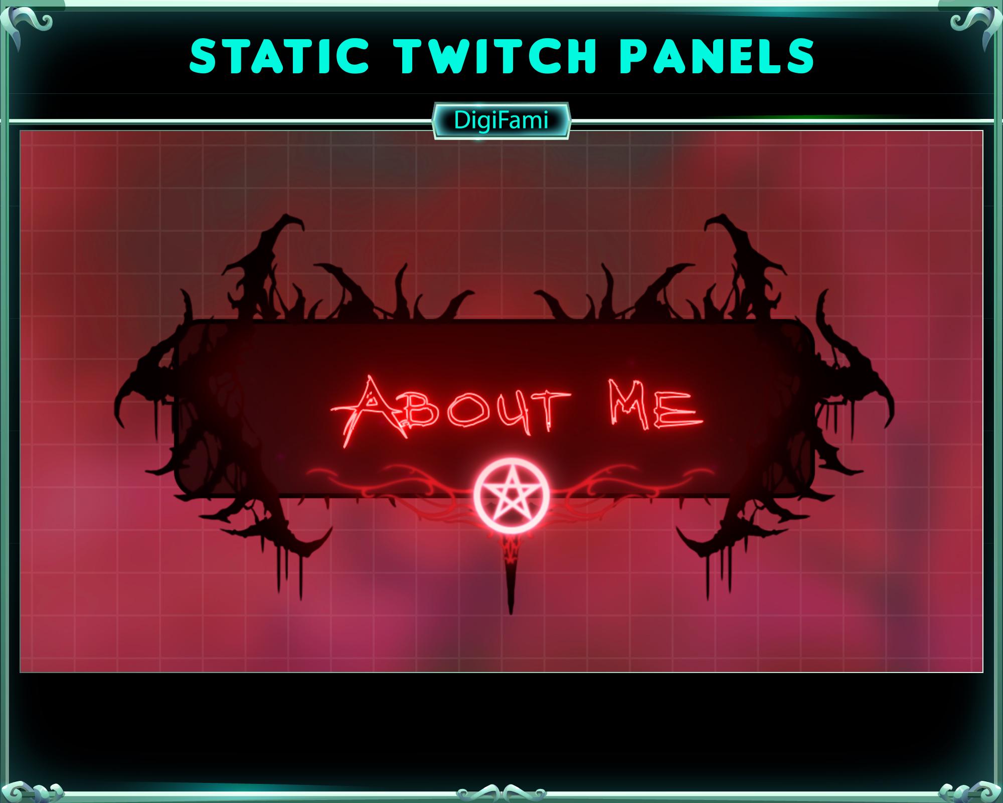 Spooky Bloody Graveyard Static Twitch Panels, Horror Night in Graveyard ...