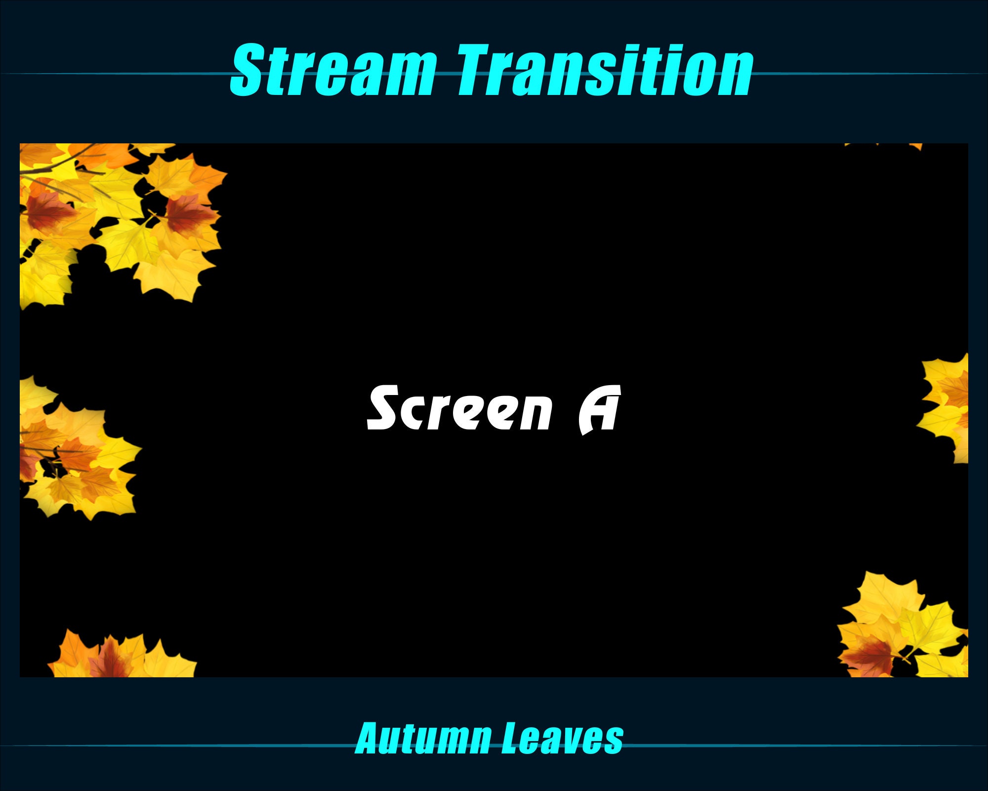 Animated Twitch Transition Stinger / Maple Leaf Stream Transition ...