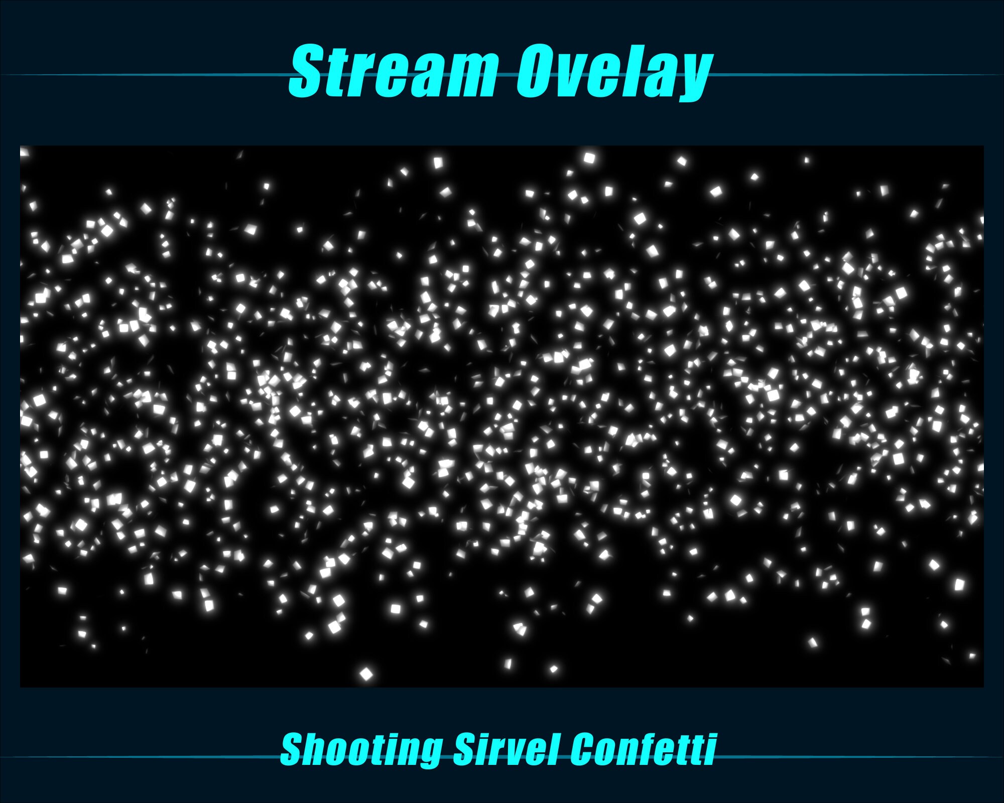 Animated Silver Confetti Shooting Overlay, Party Overlays, Animated ...