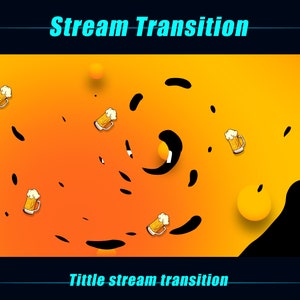 Animated Stream Transition Falling Beer Mugs / Beer Mug Twitch Stinger ...